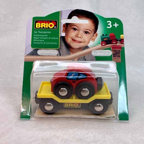BRIO | Toys | Brio Classic 33549 Car Transporter Flatbed Hauler Wooden ...